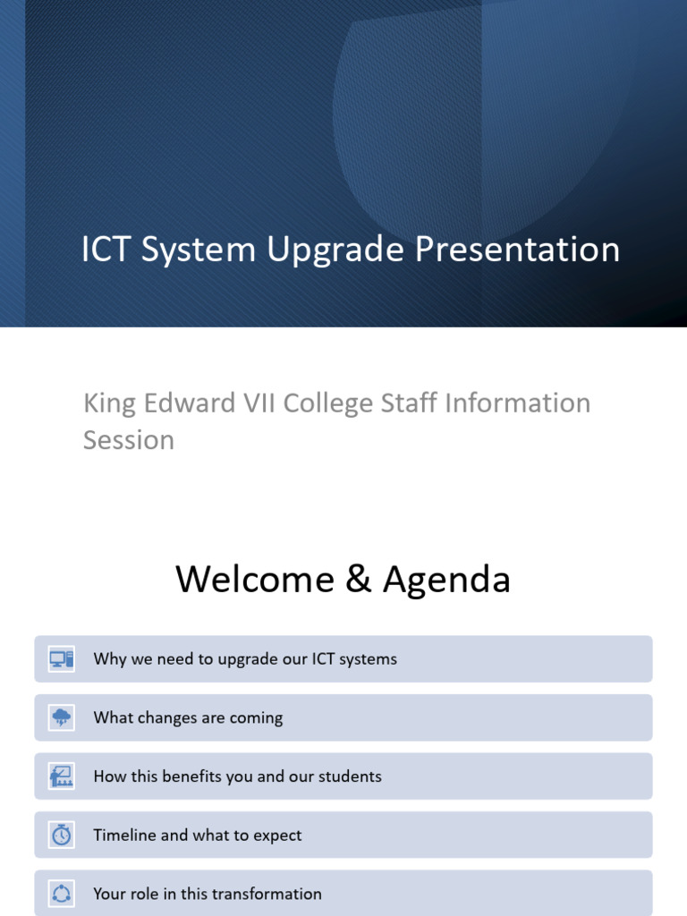 ICT Upgrade Presentation | PDF | Cloud Computing | Microsoft