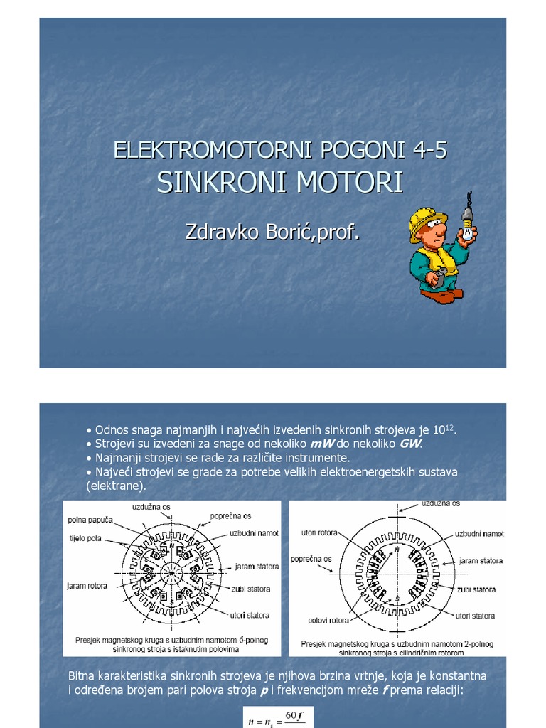 Elektromotorni Pogoni 4-5 Sinkroni Motori | PDF