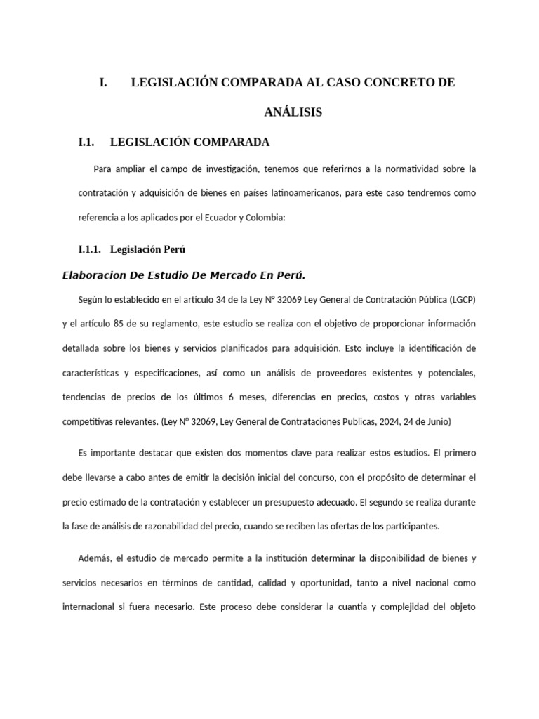 Legislación Comparada Al Caso Concreto de Análisis | PDF ...