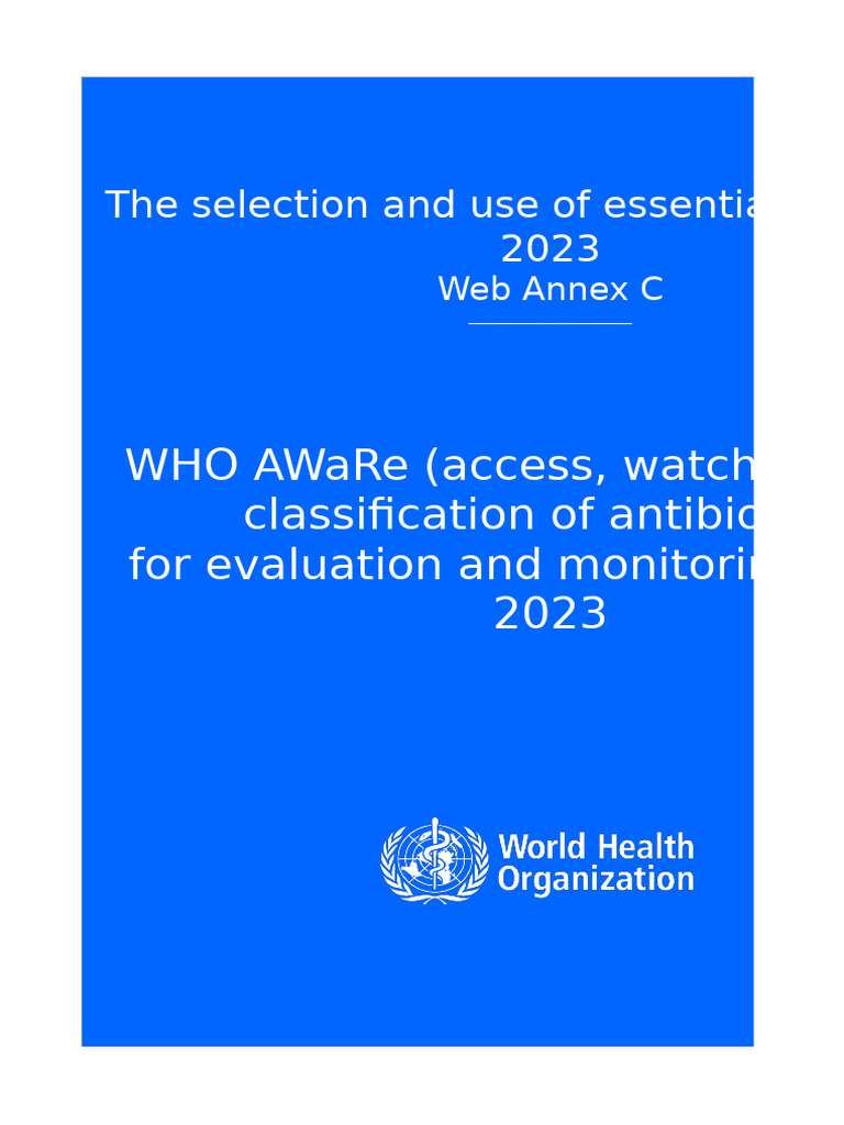 WHO AWaRe Antibiotic Classification 2023 | PDF | Antimicrobial ...