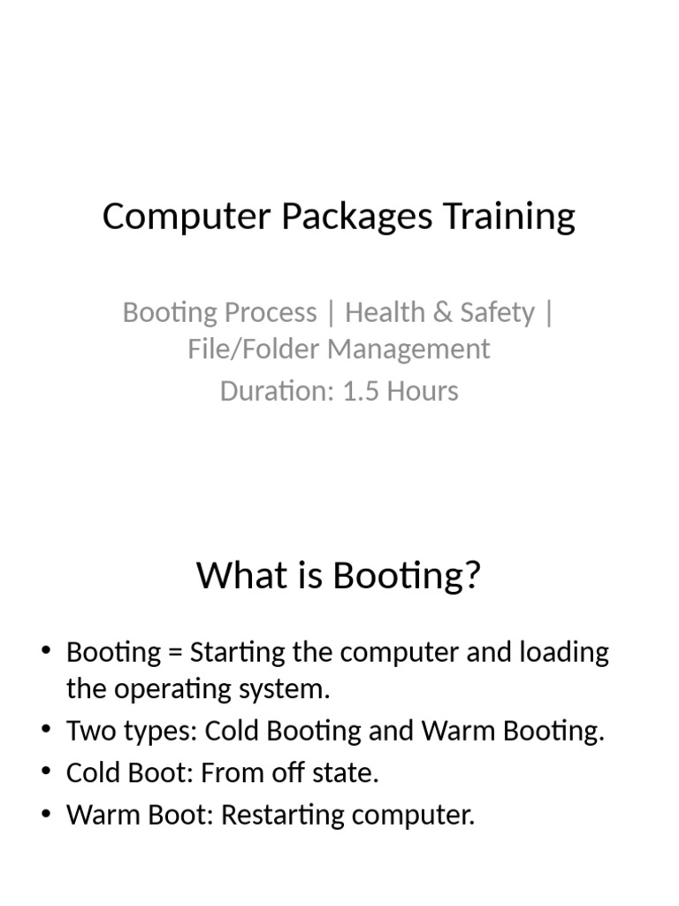 Booting Safety File Management | PDF