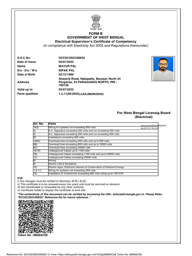 Mayur Pal New SCC License | PDF | Manufactured Goods | Electric Power