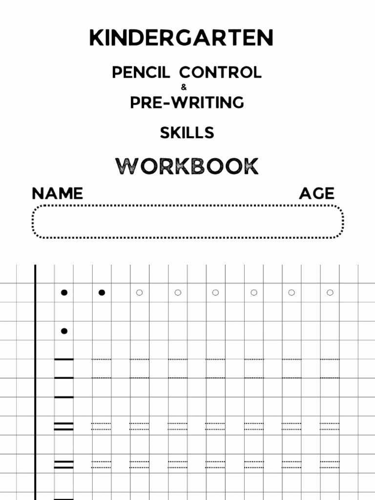 Pre Writing Workbook | PDF
