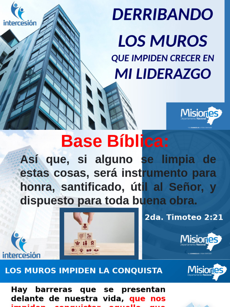 Derribando Los Muros Que Impiden Crecer Mi Liderazgo | PDF | Liderazgo ...
