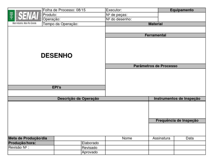 Folha de Processos Senai