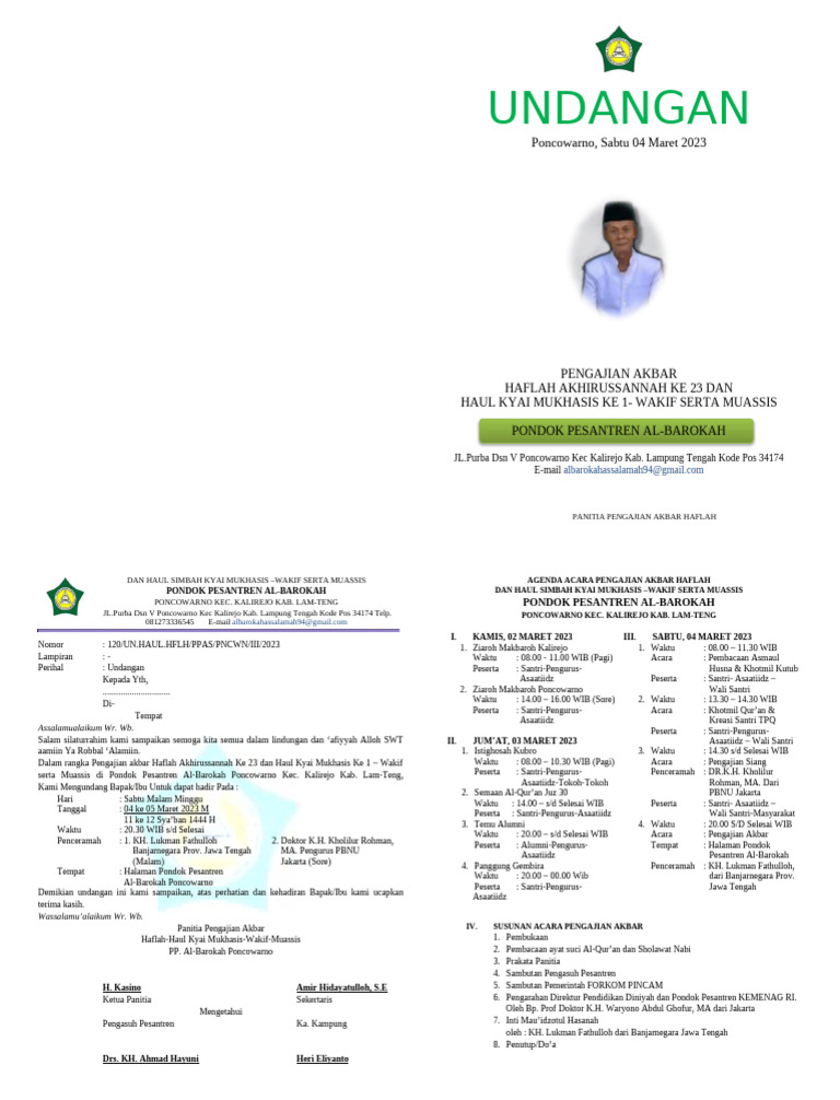 UNDANGAN Haflah | PDF