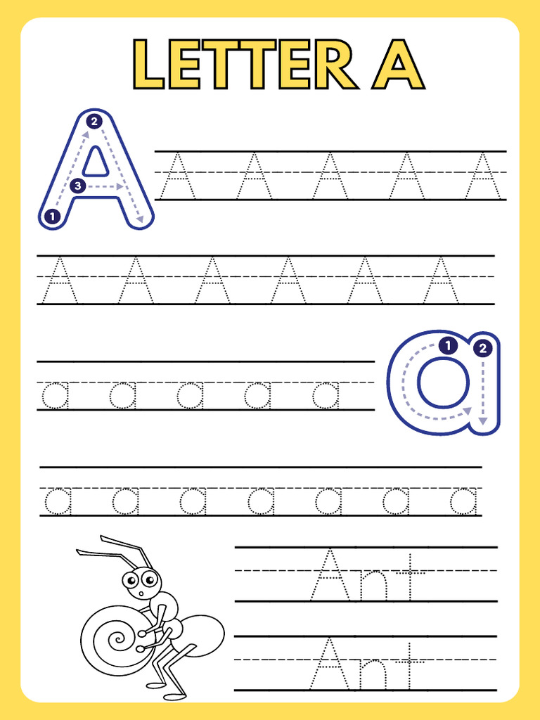 A to Z Capital Letter Practice | PDF