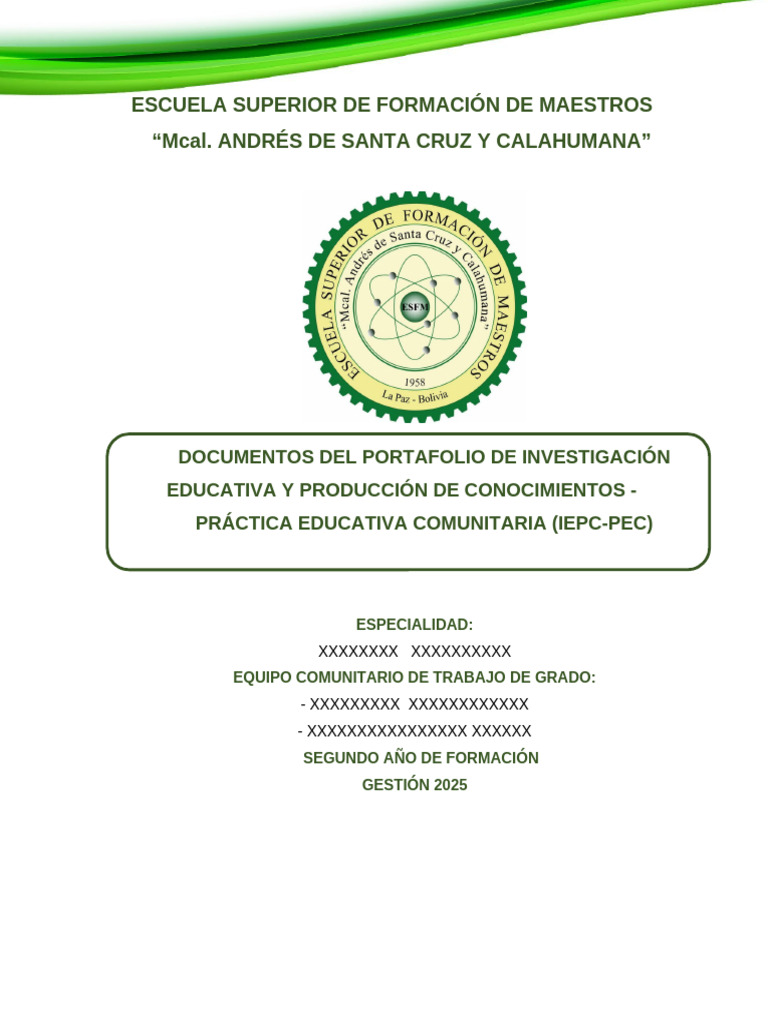 Portafolio 2do de Iepc - Pec 2025 | PDF