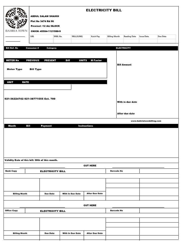 Abdul Salam Shaikh Btkp-Abl3553 | PDF