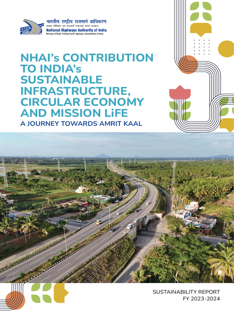 Sustainability Report of NHAI For FY 2023 24 | PDF