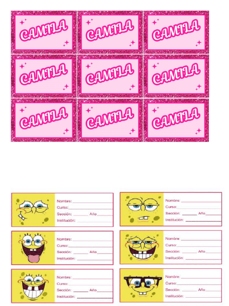 Cami Etiquetas 1 | PDF