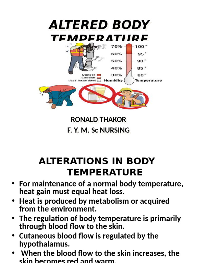 Altered Body Temperature | PDF | Hyperthermia | Hypothermia