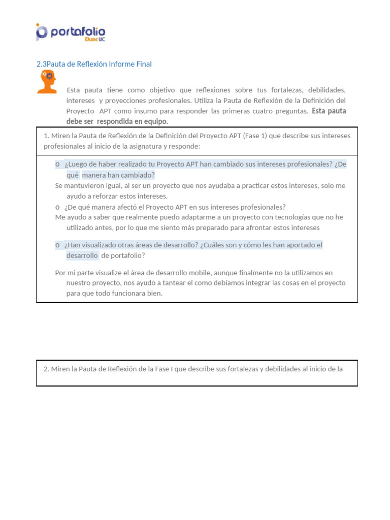 Informe Final Proyecto APT | PDF