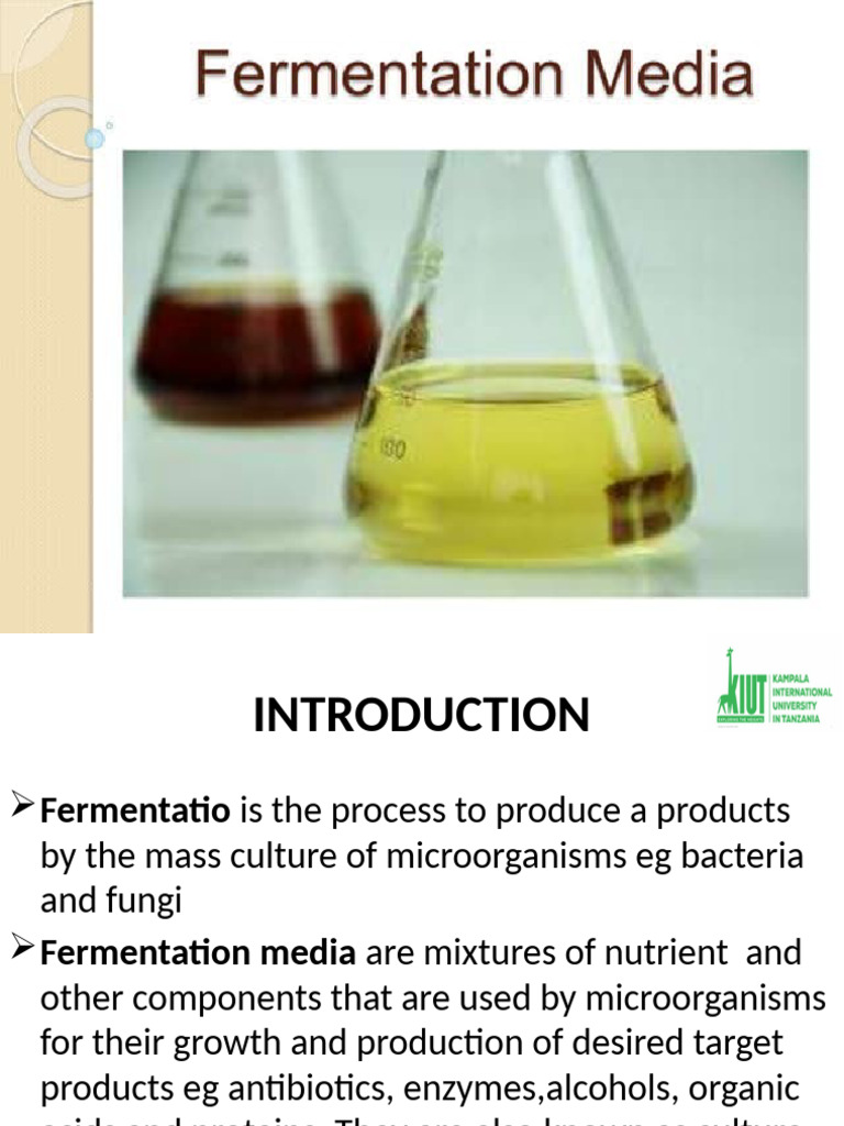Fermentation Media | PDF | Growth Medium | Chemistry