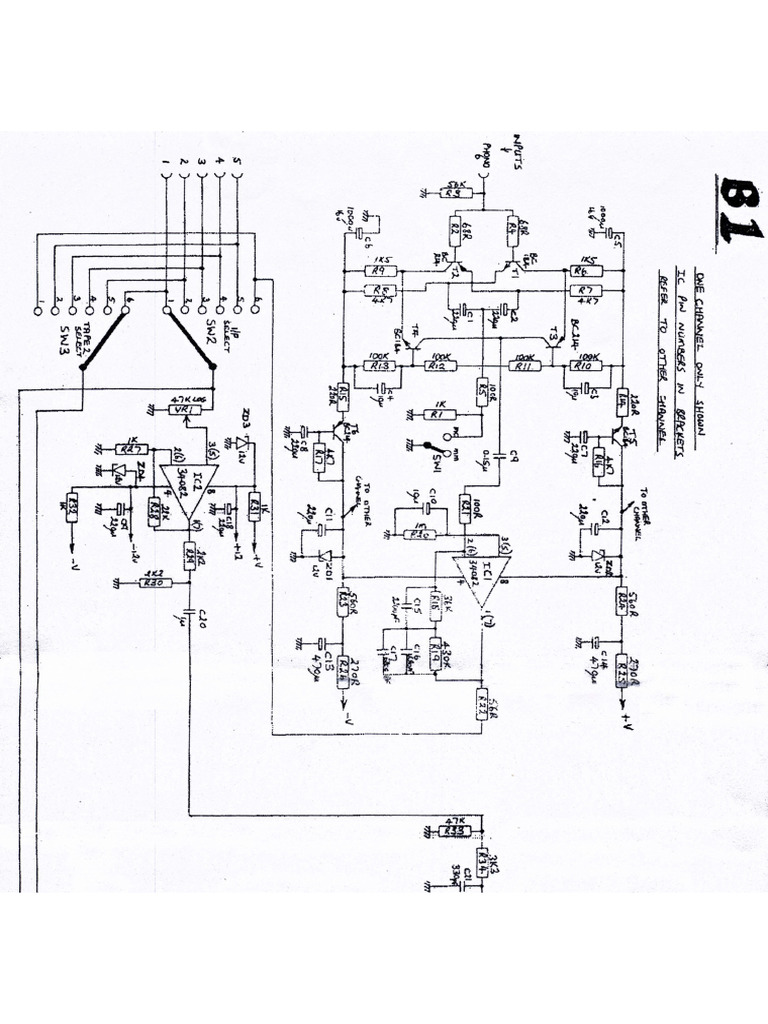 Musical Fidelity b1 Integrated Amplifier Schematic | PDF