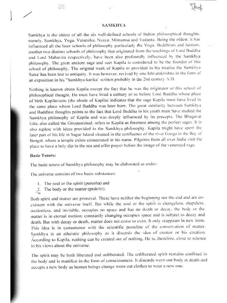 Samkhya | PDF