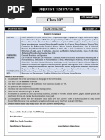 Class 10 PW NSAT Sample Paper | PDF | Taste | Soma (Biology)