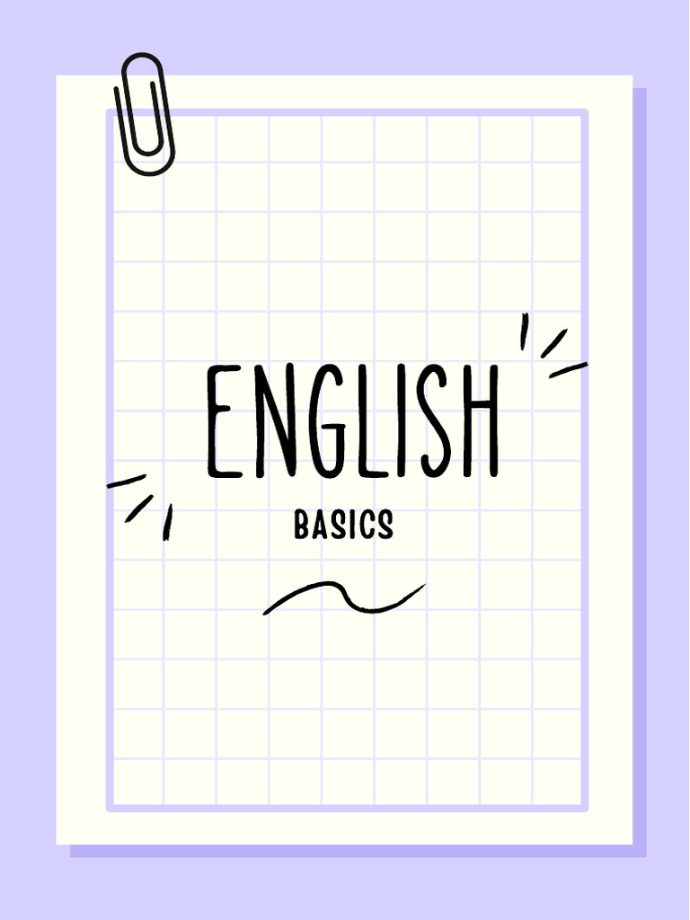 English Basics | PDF | Verbo | Pronombre