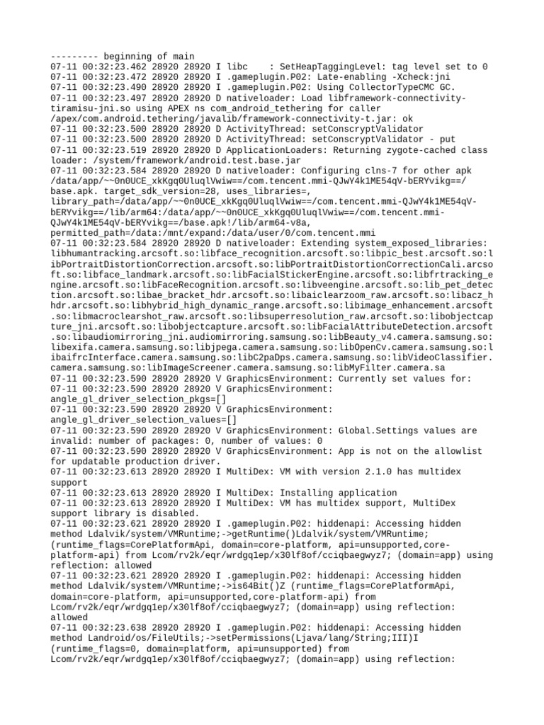 Top - Niunaijun.blackboxa66 Logcat | PDF | Software | System Software