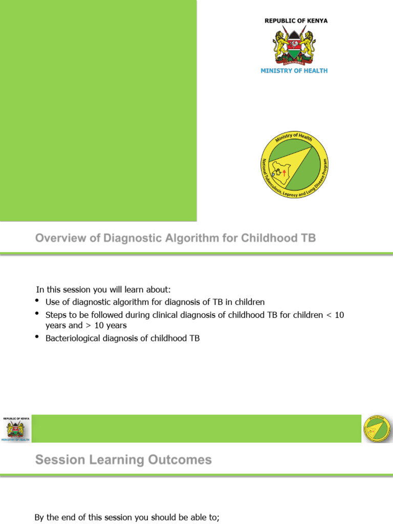 Diagnostic Algorithm For Childhood TB | PDF