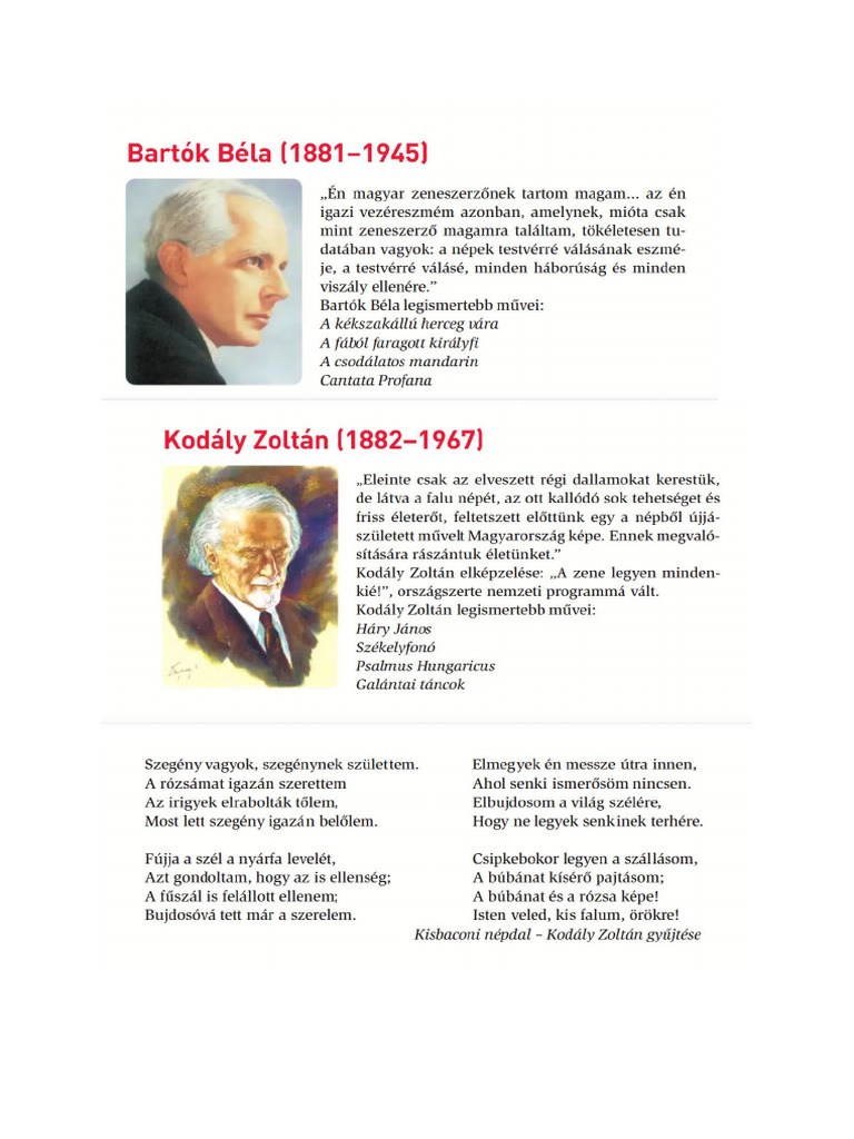 Kodály És Bartók | PDF