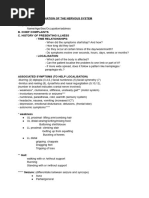 Case Taking Proforma - Central Nervous System | PDF | Anatomical Terms ...