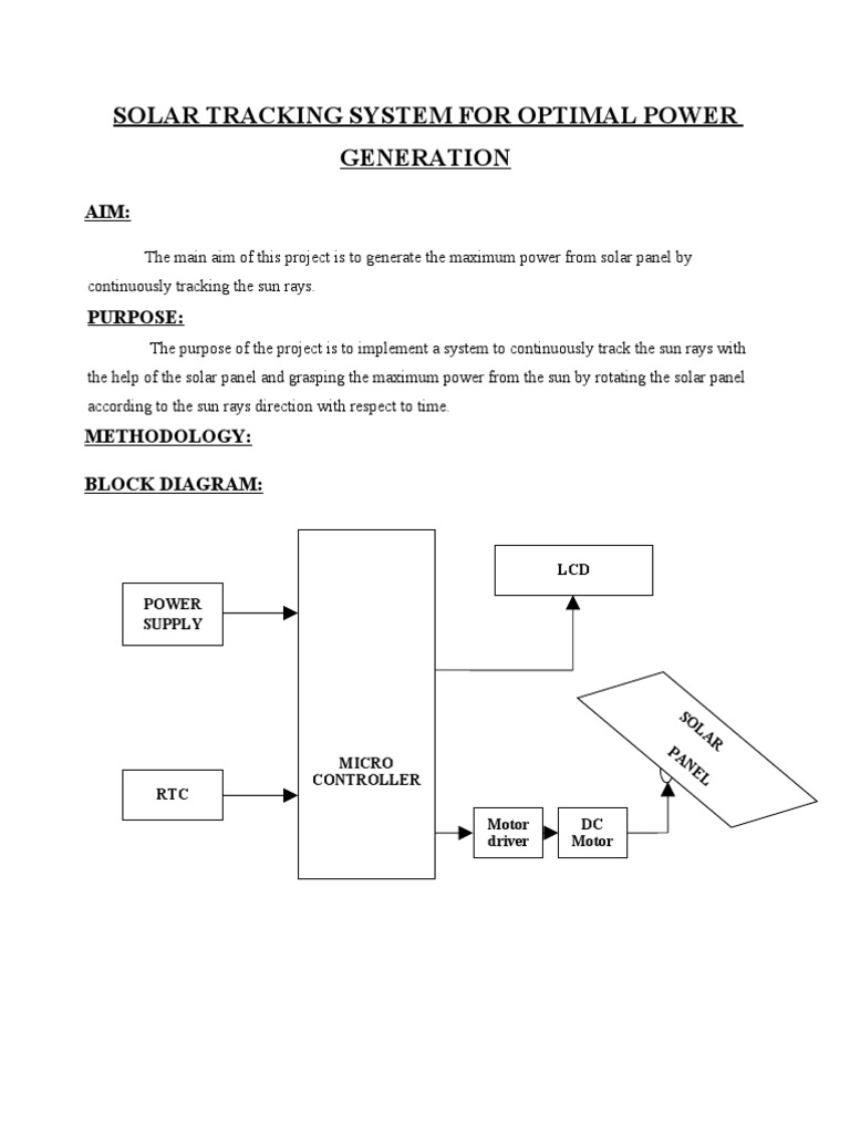 Solar Tracking System for Maximum Power | PDF | Solar Cell | Solar Panel