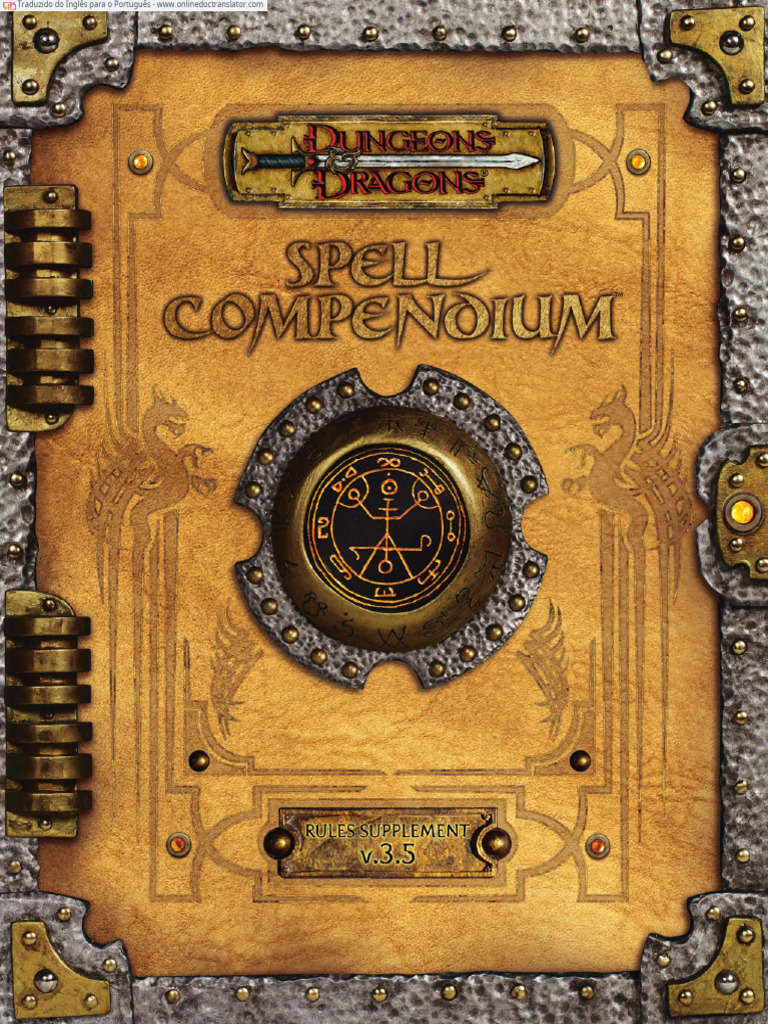 Spell Compendium PT BR | PDF | Dungeons & Dragons (jogo) | Mágico ...