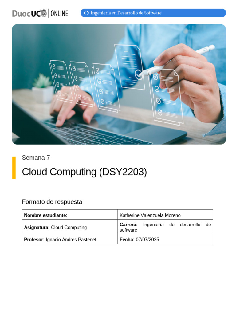 Exp3 S7 Cloud Tarea | PDF | Archivo de computadora | Computación en la nube
