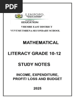 Grade 11 Finance Learnernotes 2 | PDF | Expense | Loans