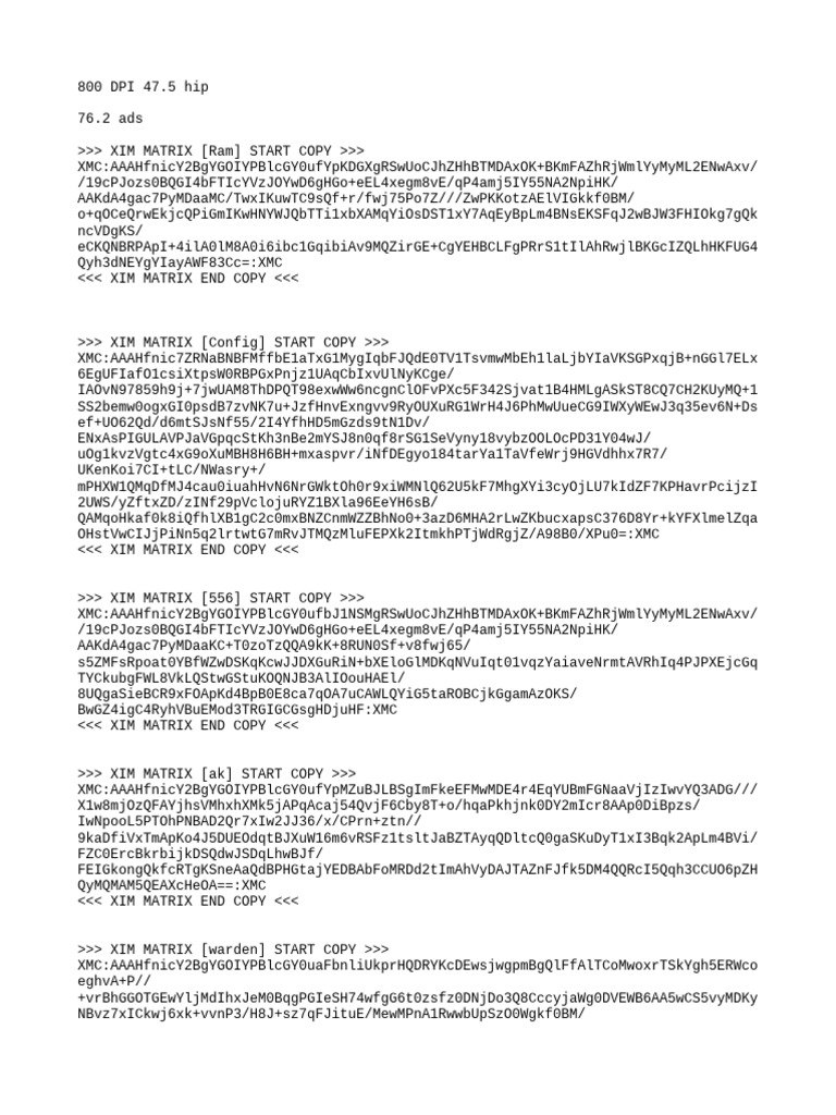 XIM Matrix Configuration Guide | PDF