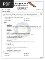 Uploads1623093588DPP-1 Units & Dimensional Formula (JEE Advanced & IPhO ...
