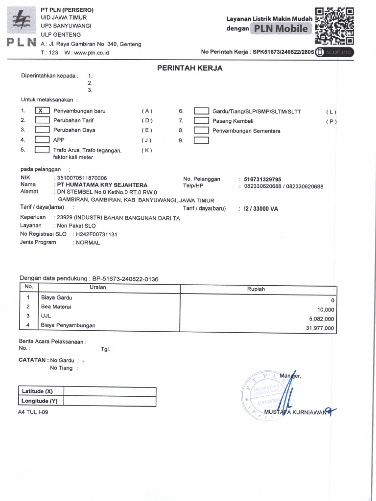 Rab - PT Humatama Kry Sejahtera | PDF