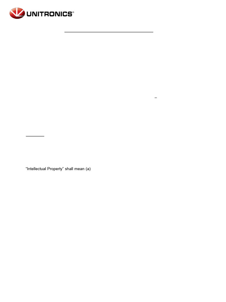 Unitronics Controller License Terms | PDF | Indemnity | Legal Liability