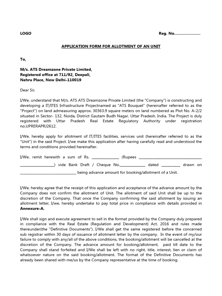 Ats Bouquet Application Form | PDF