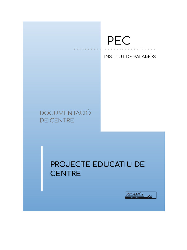 Projecte Educatiu de Centre | PDF