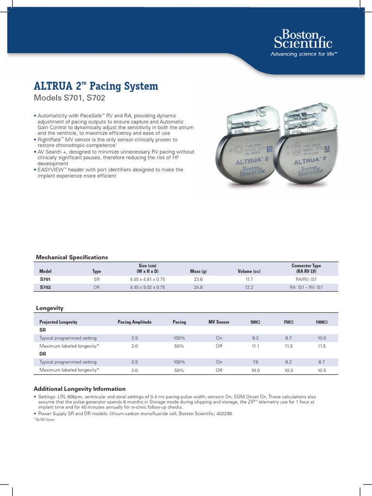 Altrua-2-S701 s702 Specsheet en Nov18 Crm-251101-Ac | PDF | Artificial ...