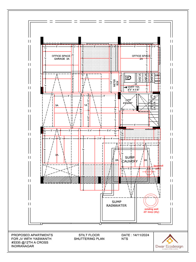 Stilt Floor Shuttering Plan | PDF