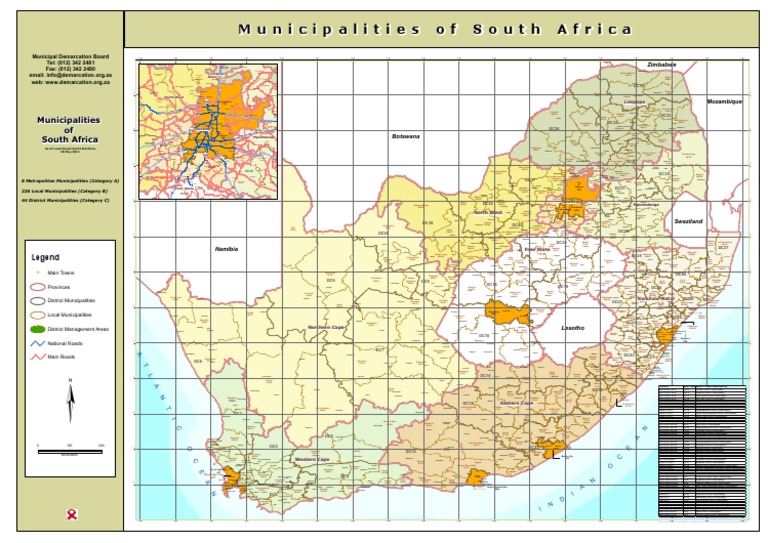 Emondlo Map of South Africa Municipalities | PDF | Leisure
