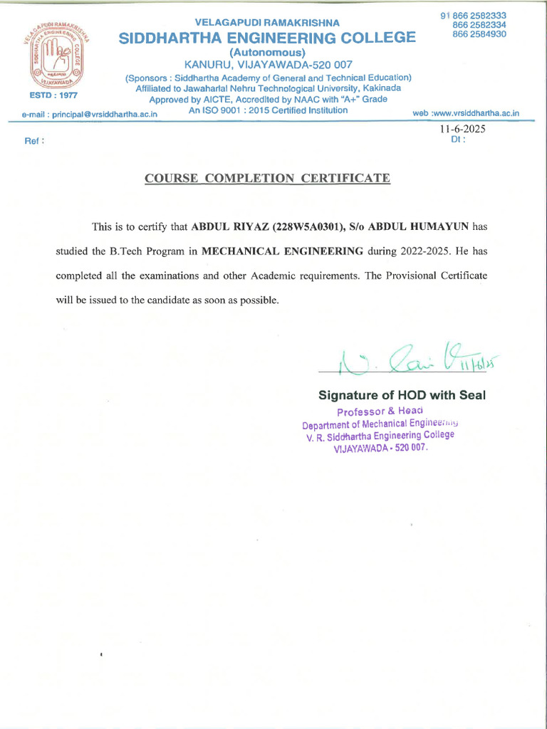 Course Completion Certificate | PDF