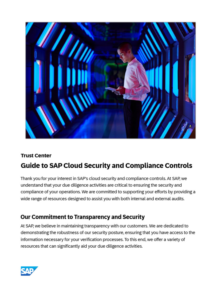 Guide To SAP Cloud Security and Compliance Controls | PDF | Audit | Due ...