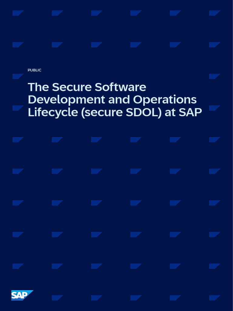 Overview of Secure SDOL at SAP | PDF | Security | Computer Security