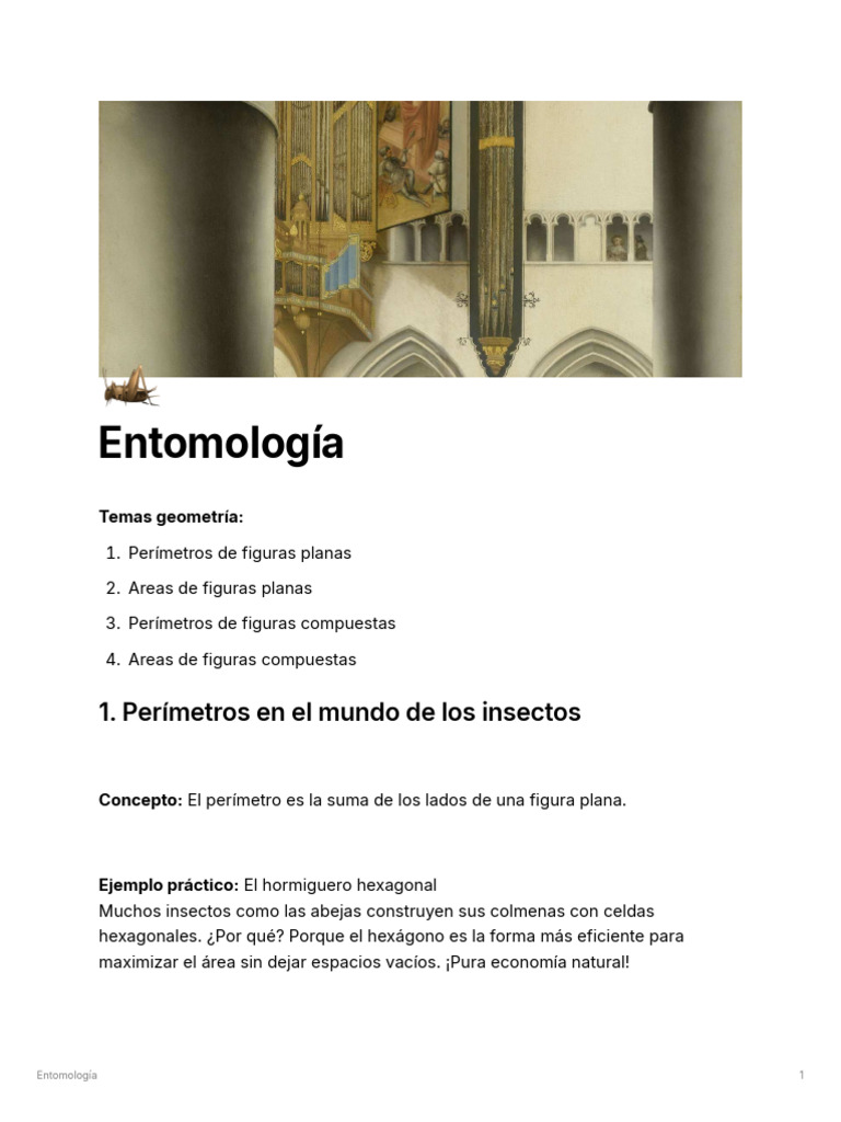 Geometría y Matemáticas en Insectos | PDF | Triángulo | Raíz cuadrada