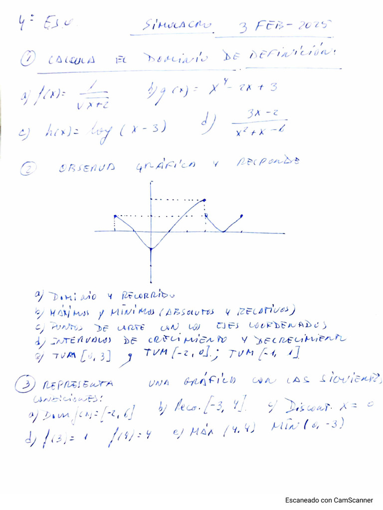 Simulacro Funciones 3-Feb | PDF