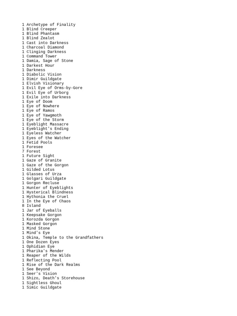 Deck - Eye Tribal | PDF