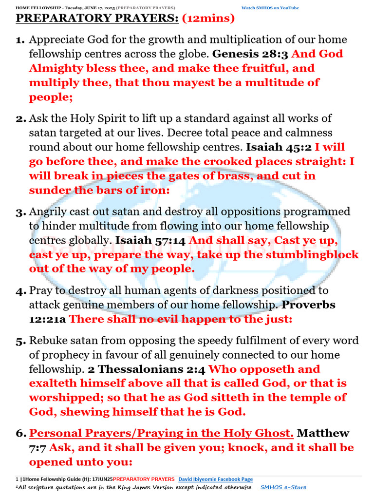 2025-06-17 - PREPARATORY PRAYERS W Texts | PDF