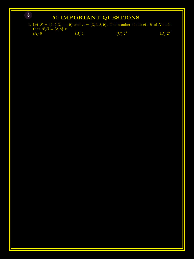 50 Essential Math Questions and Answers | PDF | Numbers | Mathematics