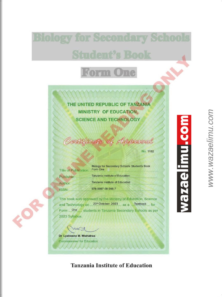 Biology f1 New | PDF