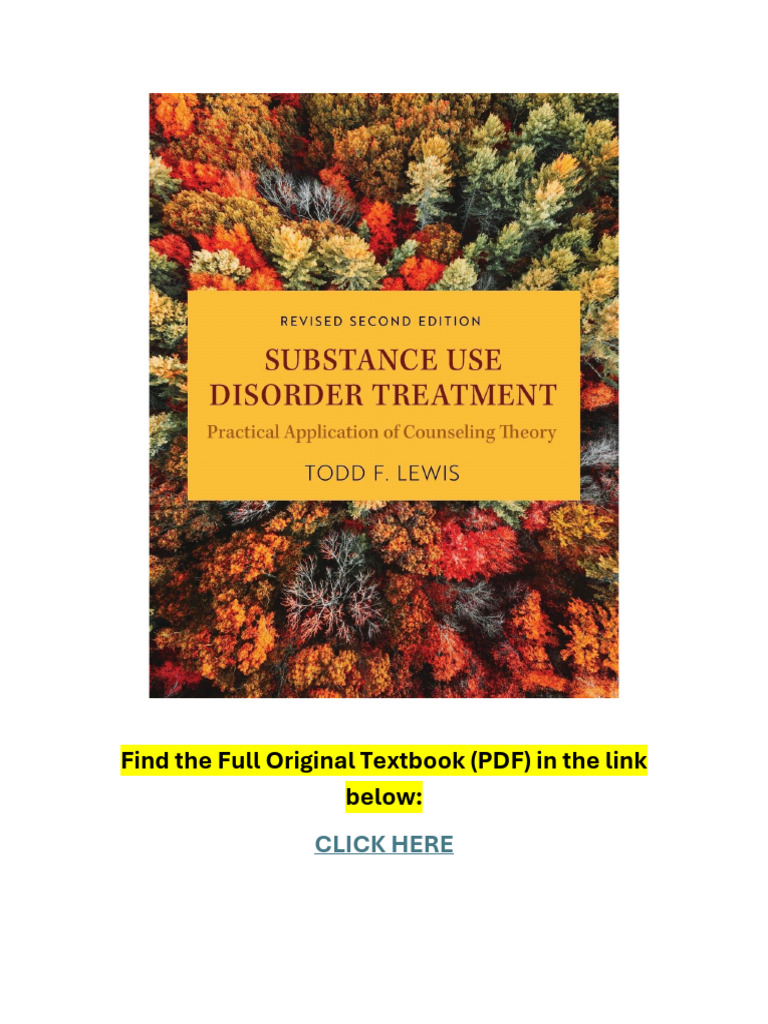 Substance Use Disorder Treatment Guide | PDF | Cognitive Behavioral ...