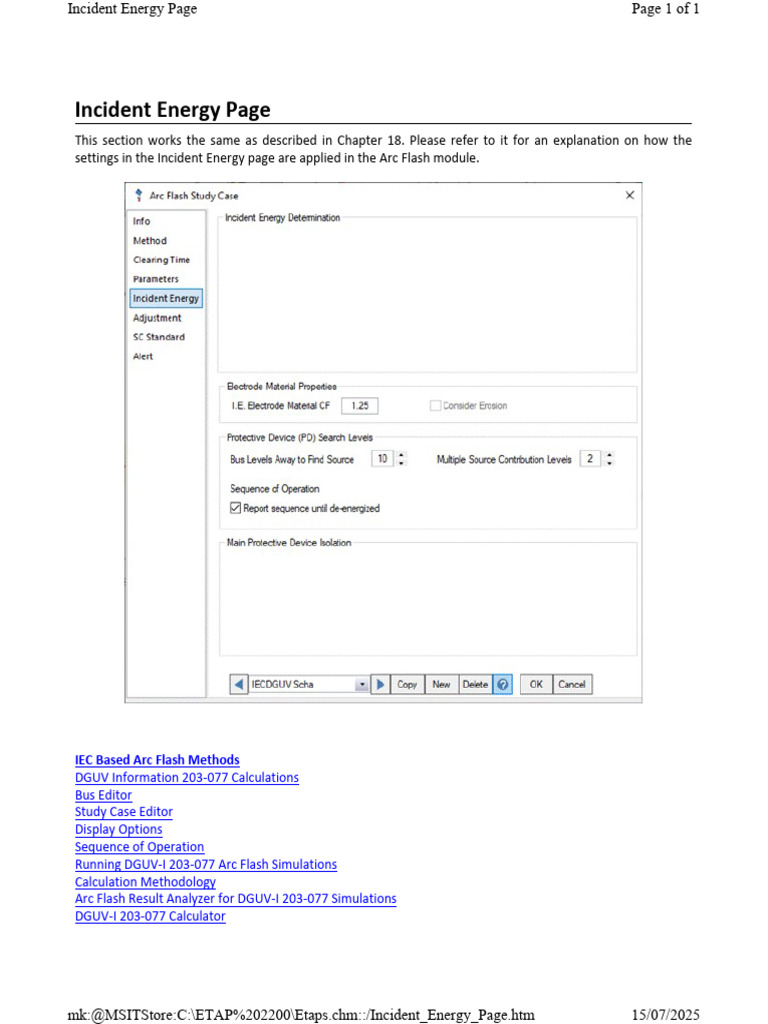 Incident Energy Page Arc Flash | PDF